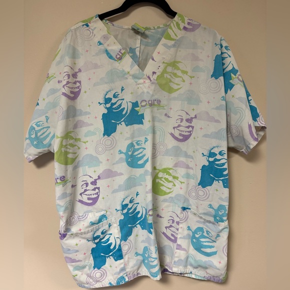Shrek | Tops | Shrek Scrub Top | Poshmark